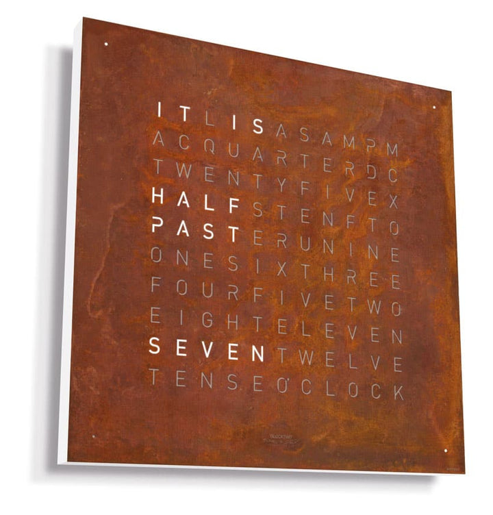 Qlocktwo Creators Edition Rust - The Independent CollectiveQlocktwo ...